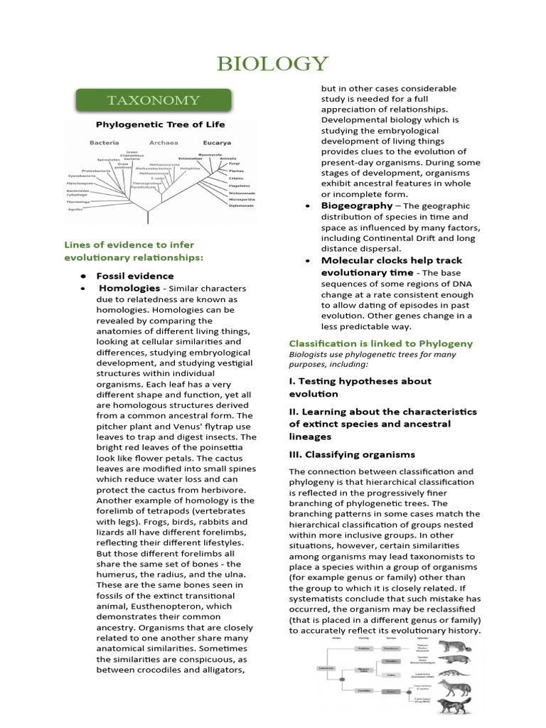 Biology-Reviewer | PDF | Digestion | Respiratory System