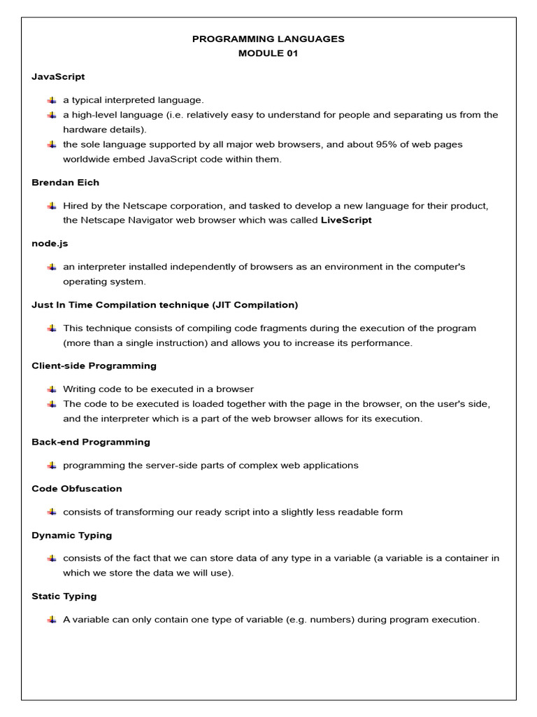 CSPC223 Modules 1 and 2 Reviewer | PDF | Java Script | Data Type