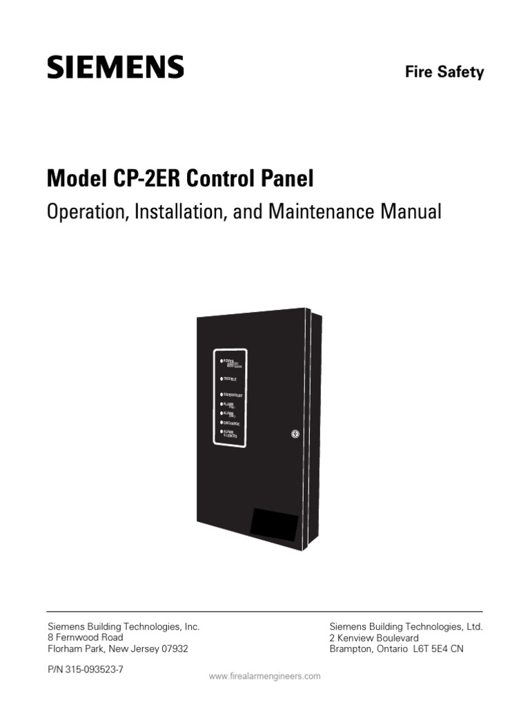 CP-2ER-Operation-&-Installation-Manual | PDF | Relay | Switch