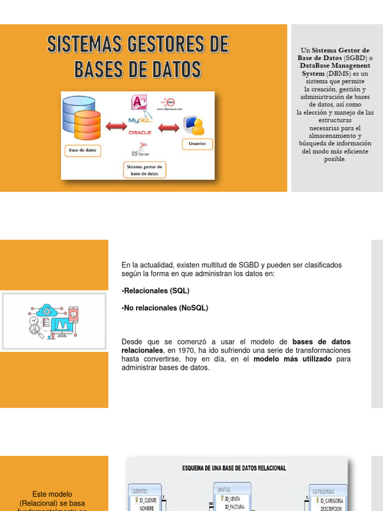Sistemas Gestores de Bases de Datos | PDF | Bases de datos | Mi sql