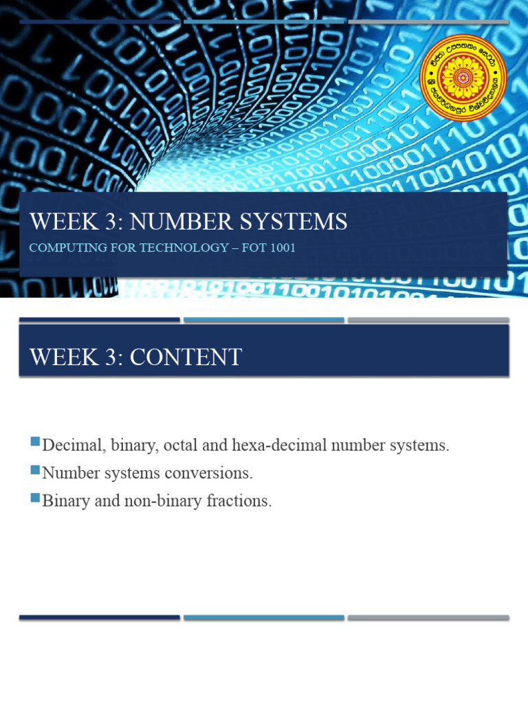 CT - Lecture 3 - Number Systems | Download Free PDF | Decimal | Encodings