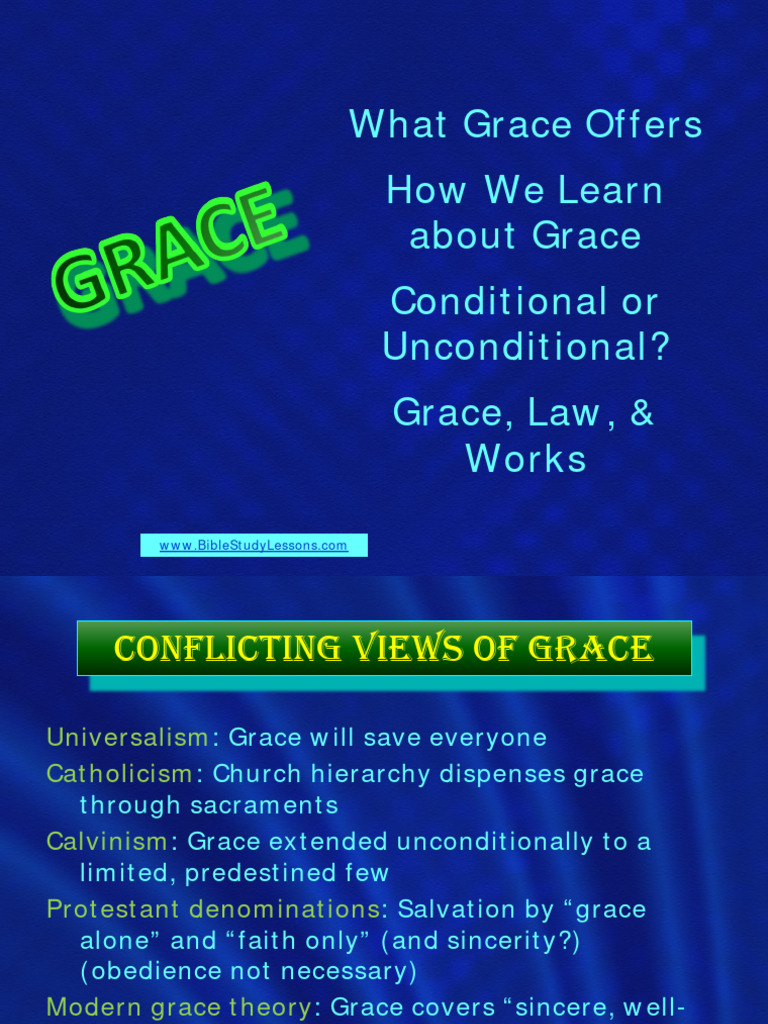 Grace Mercy | PDF | Grace In Christianity | Justification (Theology)