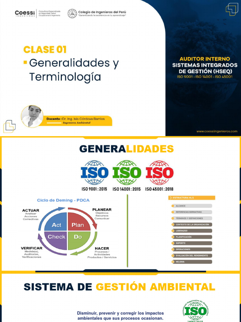 Clase 01 - Auditor Interno en Sistemas Integrados de Gestión | PDF | Auditoría | Contralor