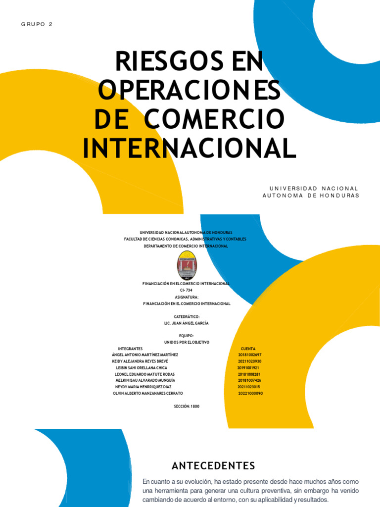 RIESGOS EN OPERACIONES DE COMERCIO iNTERNACIONAL | PDF | Moneda | Economias