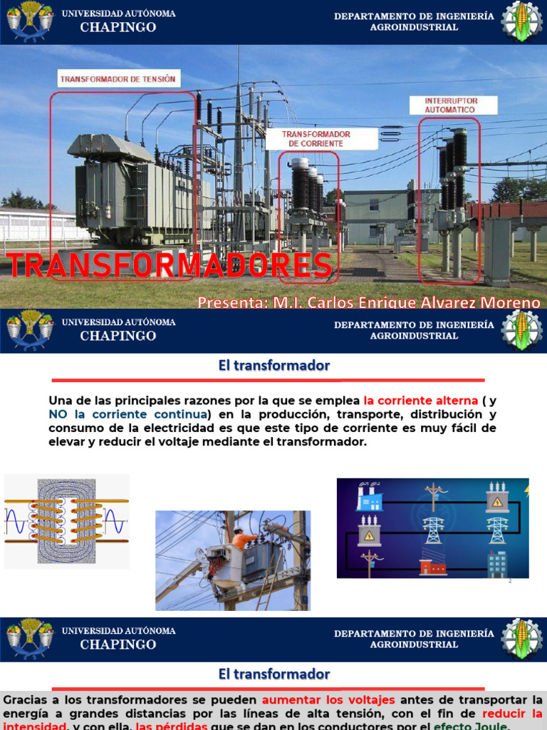 Clase 12 - Transformadores - 1 | PDF | Transformador | Energia electrica