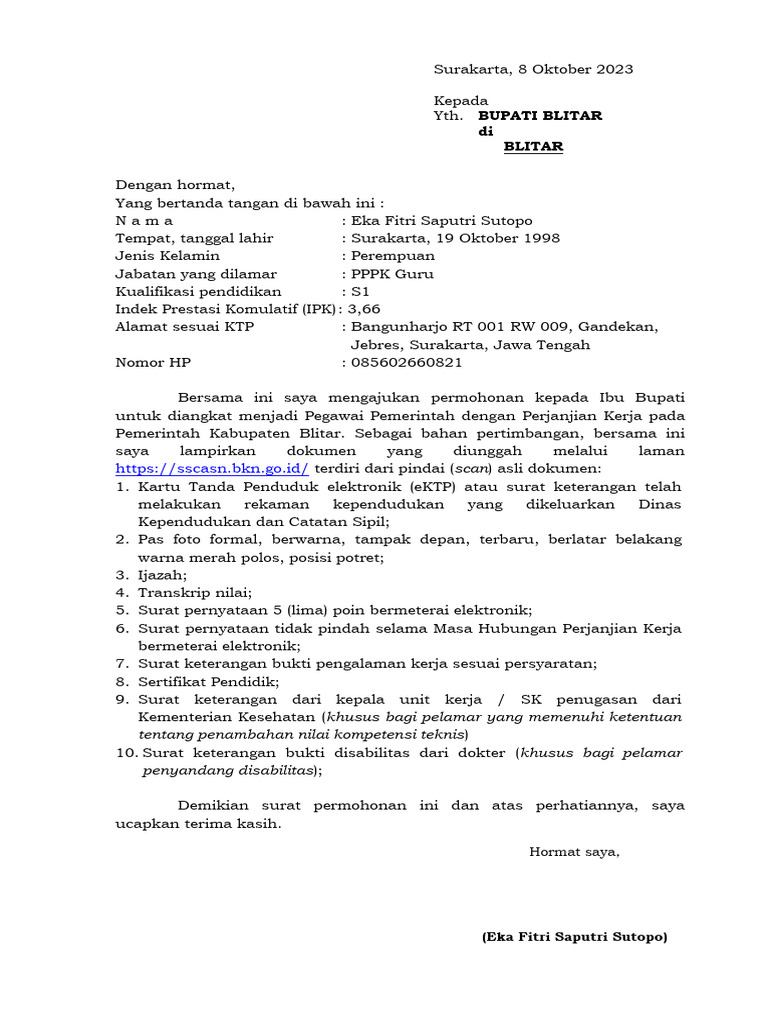 Contoh Blanko | PDF | Hukum