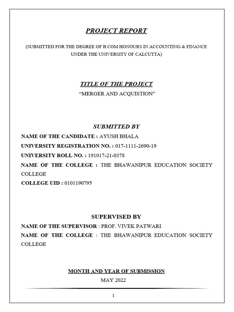 Merger and Acquisition | PDF | Mergers And Acquisitions | Discounted Cash Flow