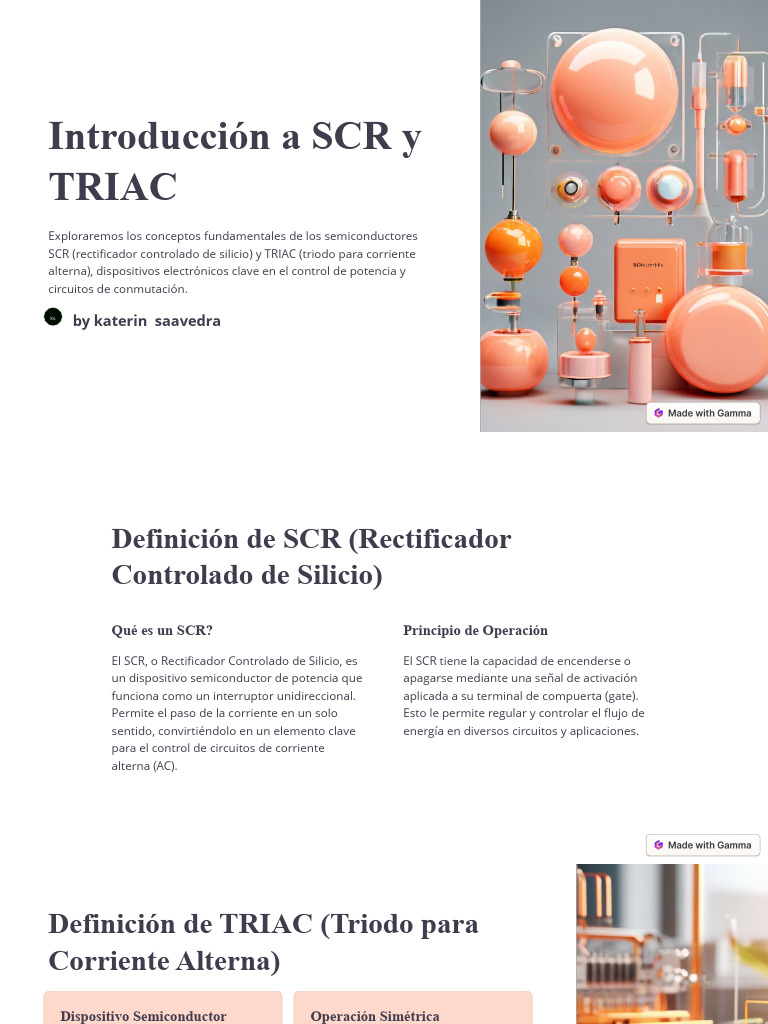 Introduccion A SCR y TRIAC | PDF | Corriente eléctrica | Rectificador