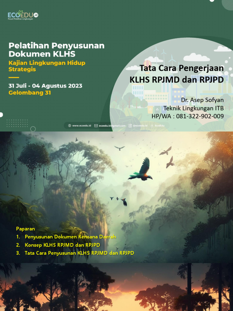 02 Tata Cara KLHS RPJMD Dan RPJPD | PDF