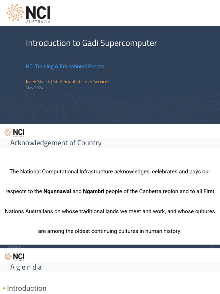 Introduction to the Gadi Supercomputer | PDF | File System | Application Software