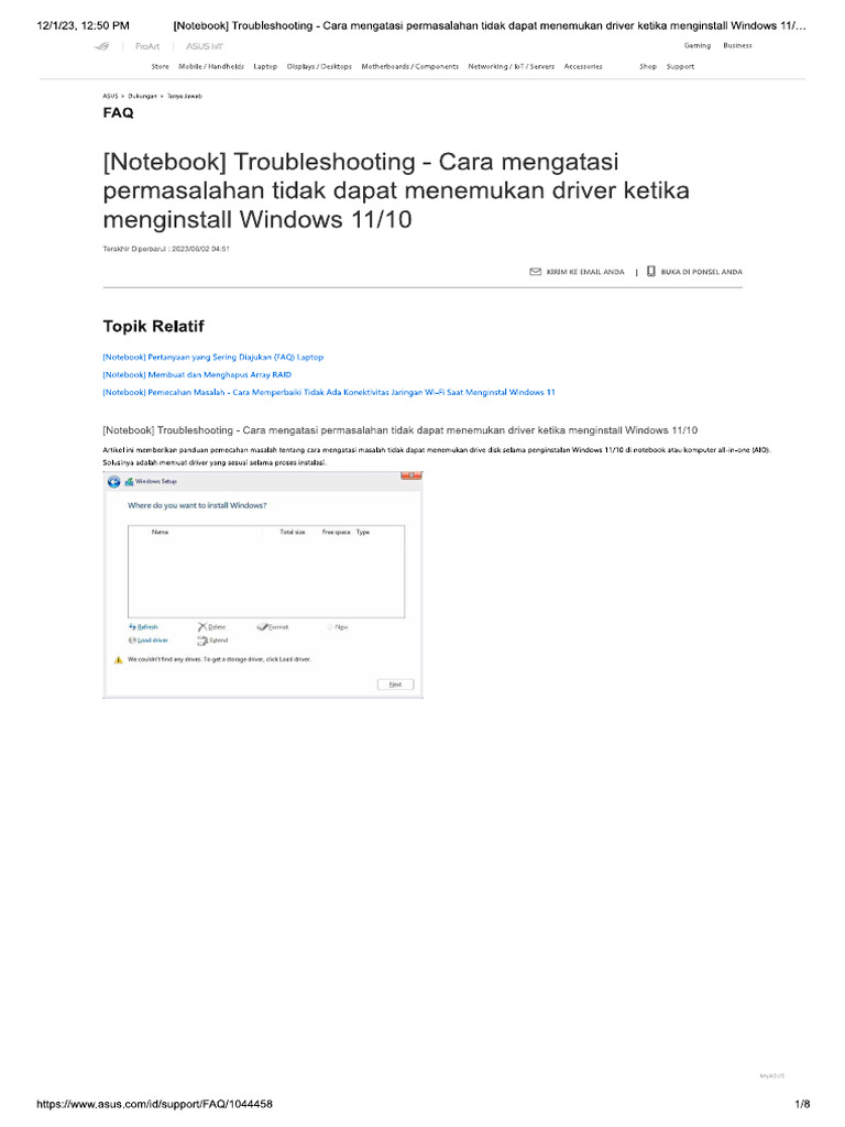 Cara Atasi IRST Di ASUS | PDF