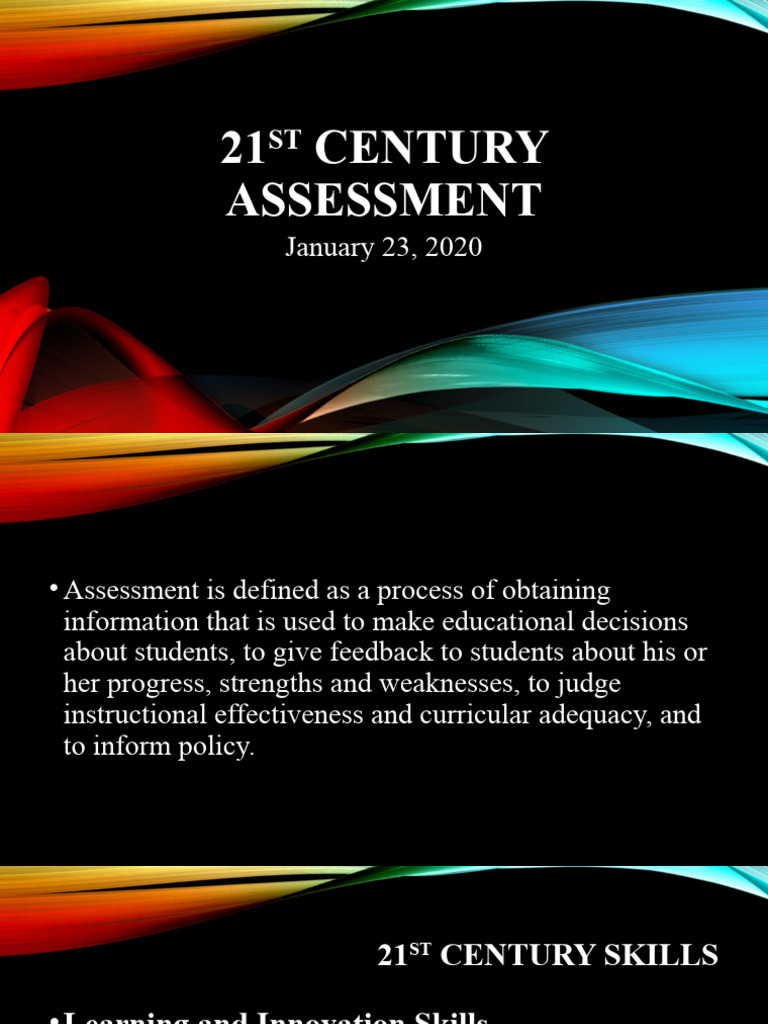 21st Century Assessment | PDF | Educational Assessment | Teachers