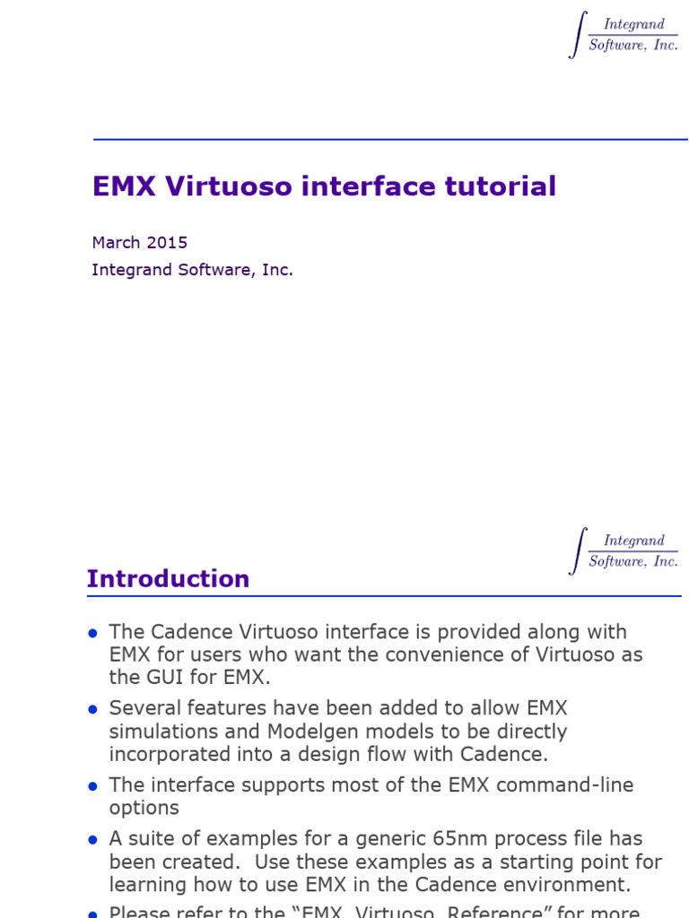 emx_virtuoso_interface_tutorial | Download Free PDF | Graphical User Interfaces | Electronic ...