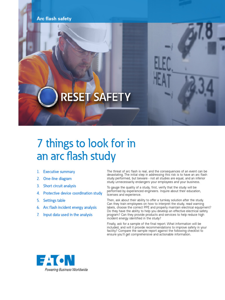 7 Things arc flash study | PDF | Safety | Electric Power