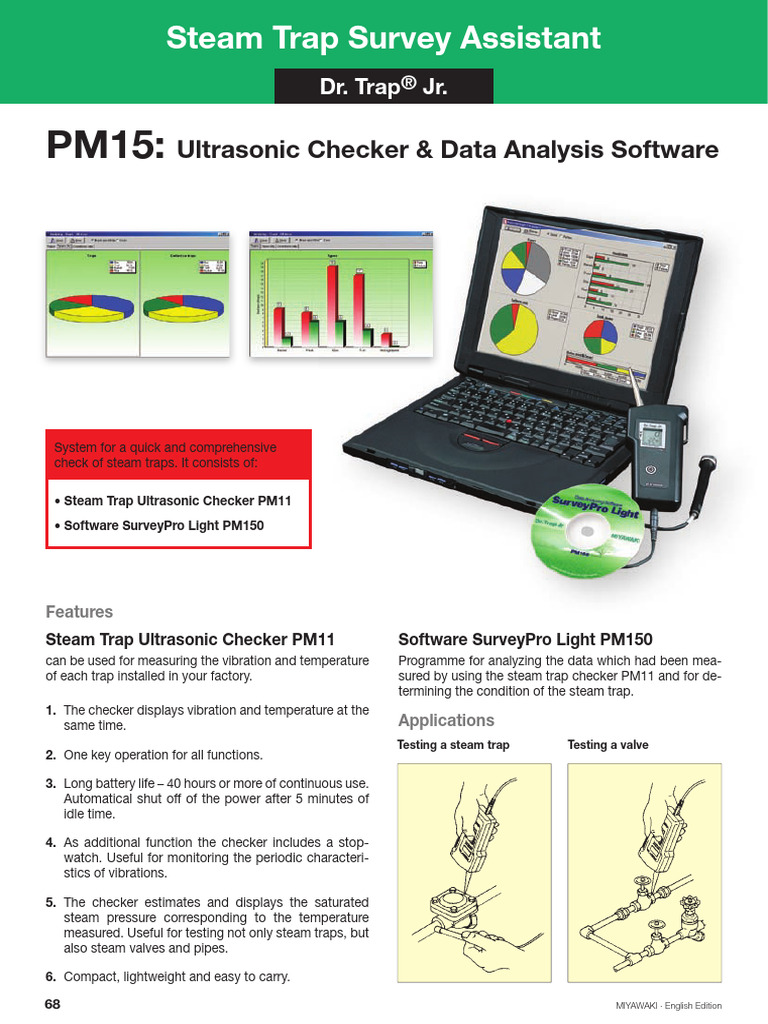 Technical Sheet (Model PM15) | PDF | Steam | Ultrasound