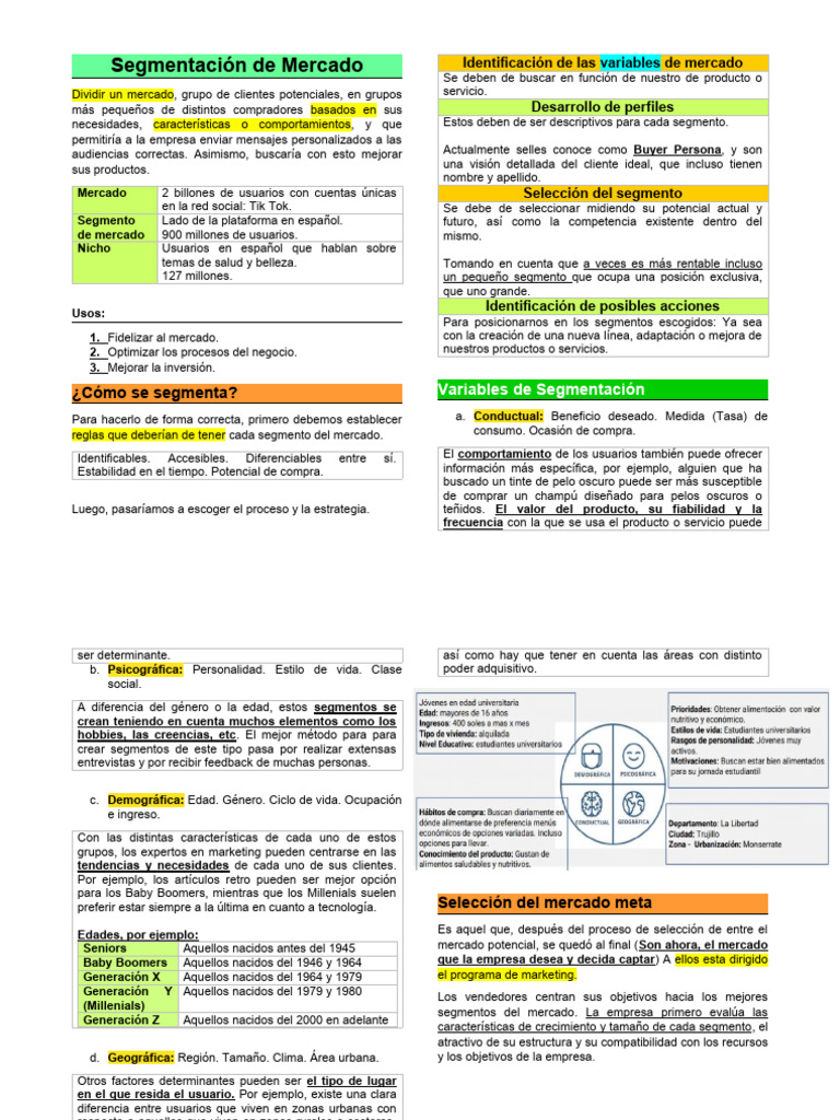 3 0 Segmentación De Mercado Descargar Gratis Pdf Marketing