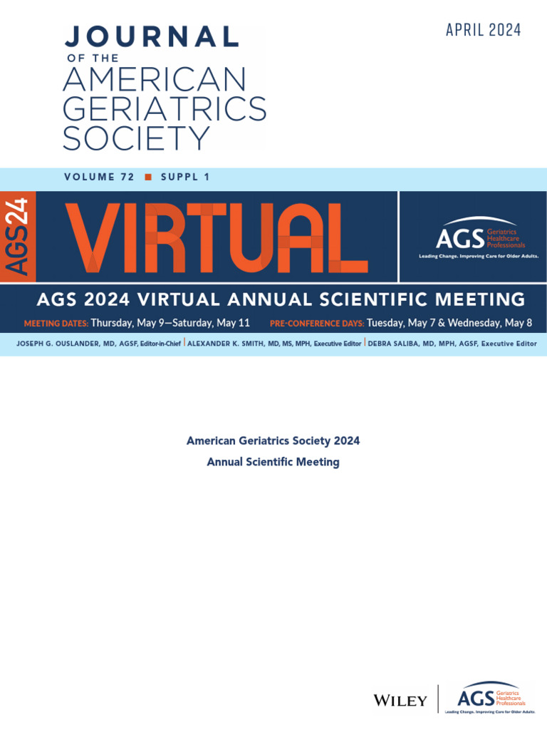 2024 Abstract Supplement | PDF | Geriatrics | Dementia