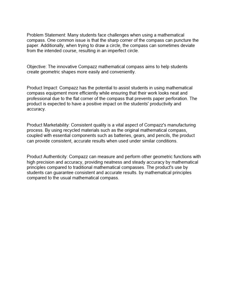 Compazz: Precision Math Compass Solution | PDF | Career & Growth