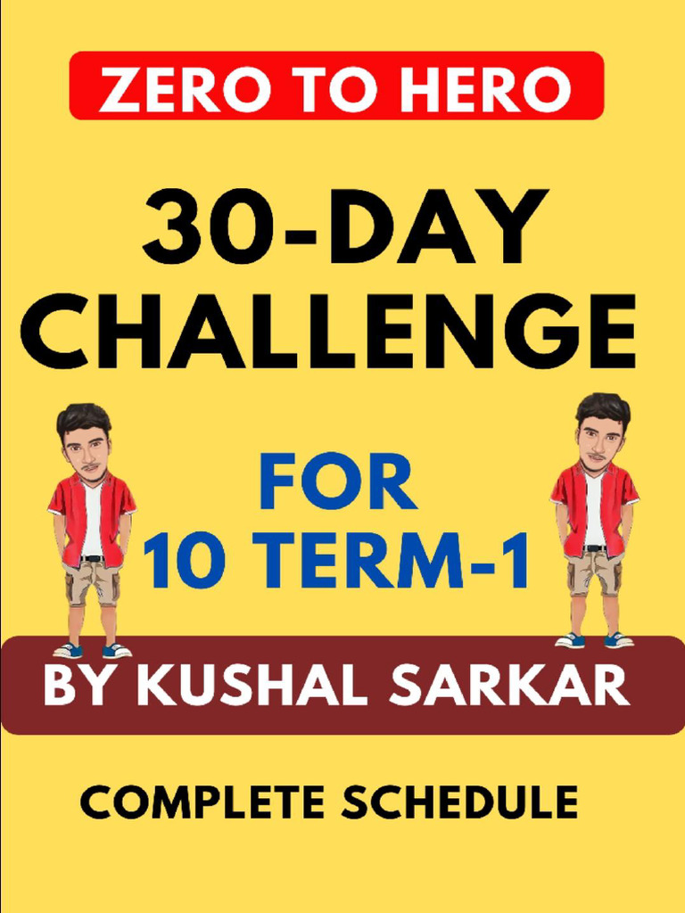 30 Day Challenge Class 10th Final Final | PDF