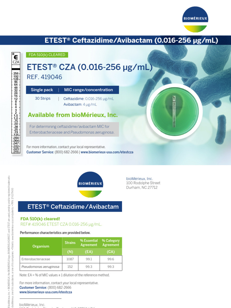 Etest | PDF | Antibiotics | Microbiology