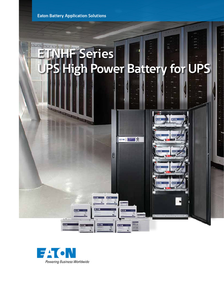 EA Eaton Battery Brochure_V2 | PDF | Rechargeable Battery | Reliability ...