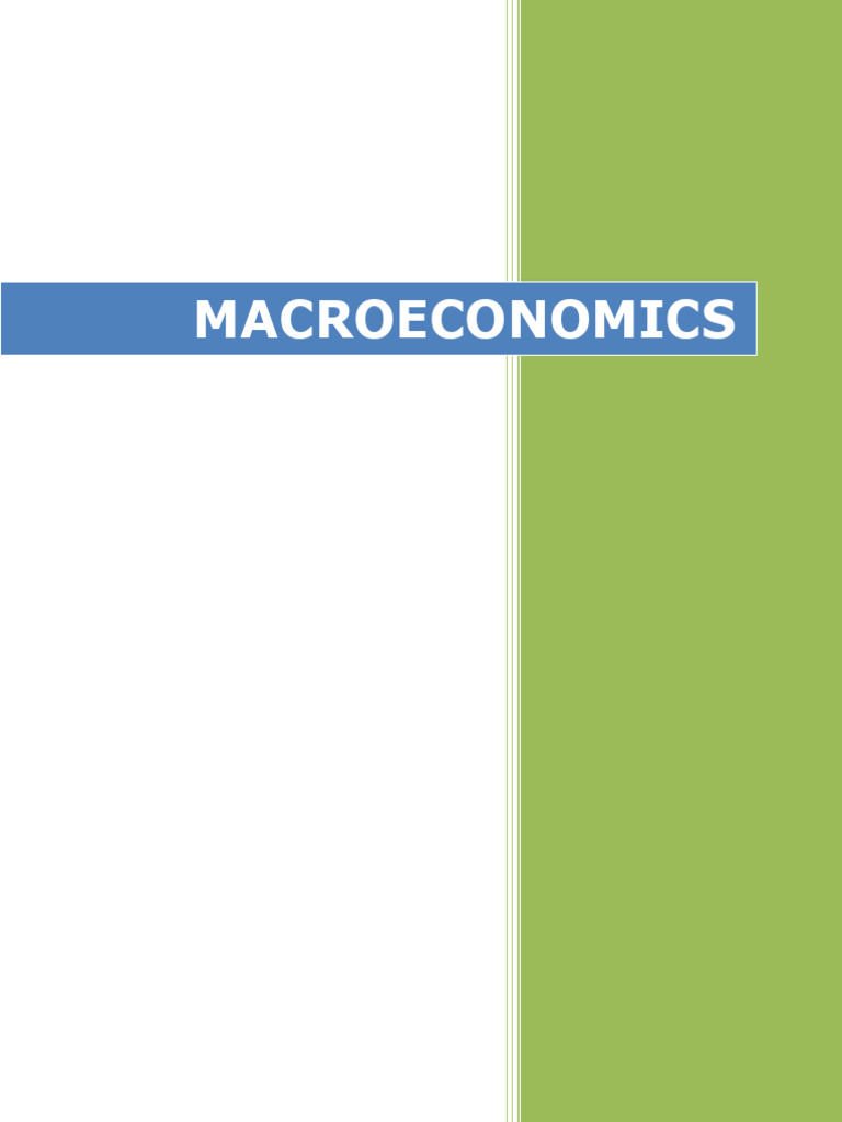 MACROECONOMICS | PDF | Gross Domestic Product | Inflation