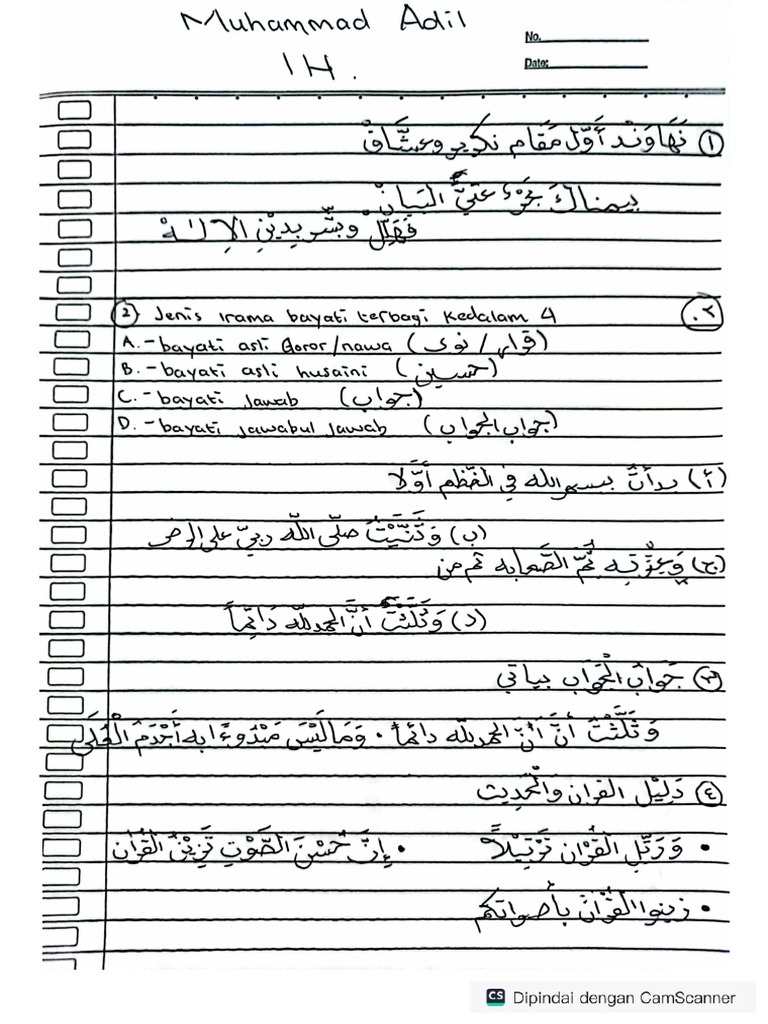 UAS Naghom - Muhammad Adil | PDF