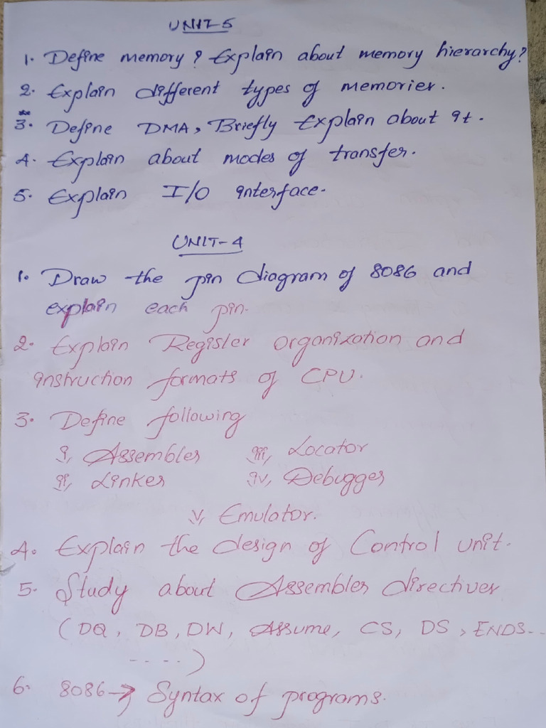 Co Assignment Questions | PDF