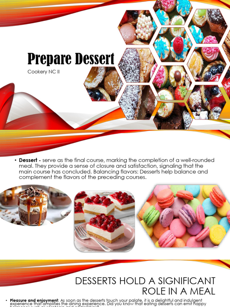 12 Cookery Prepare Dessert | PDF | Desserts | Cakes