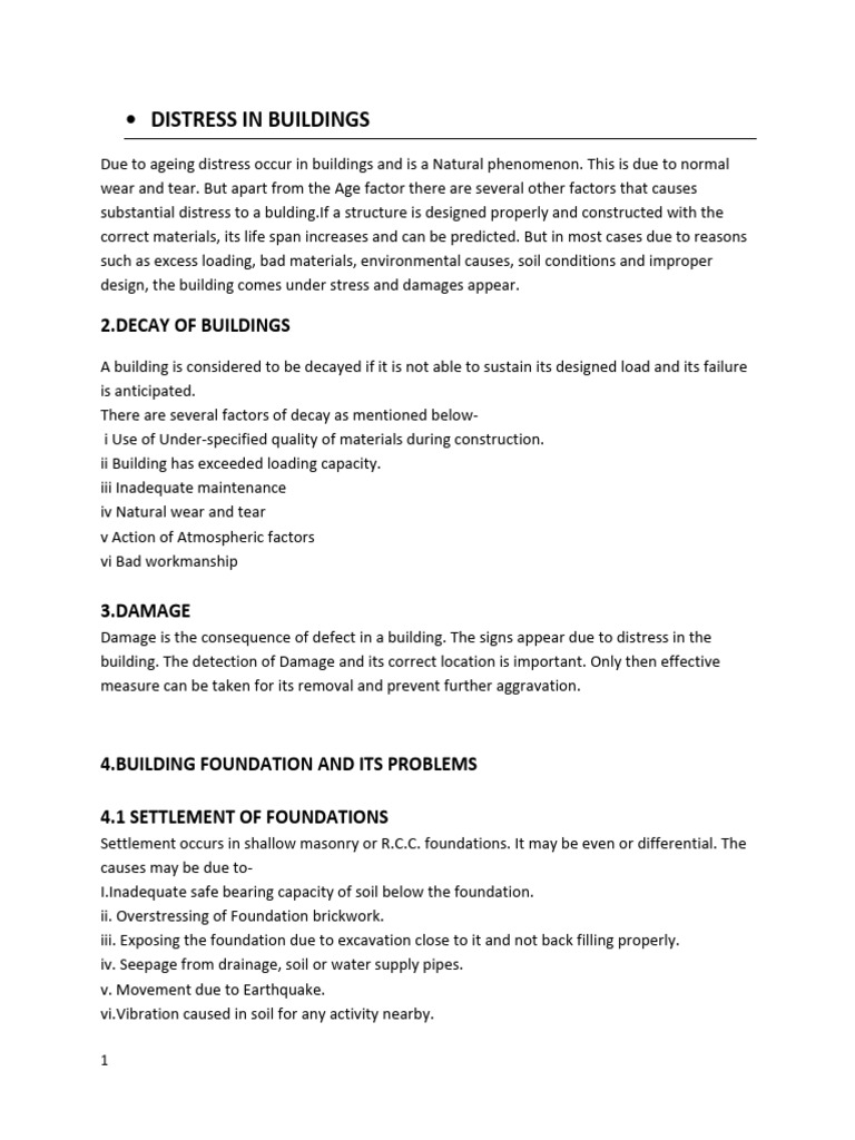 Building Maintenance and Management Notes - AB Sir | PDF | Wood | Concrete
