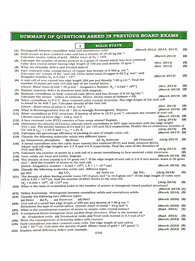 Chemistry Pyq Uttam | PDF