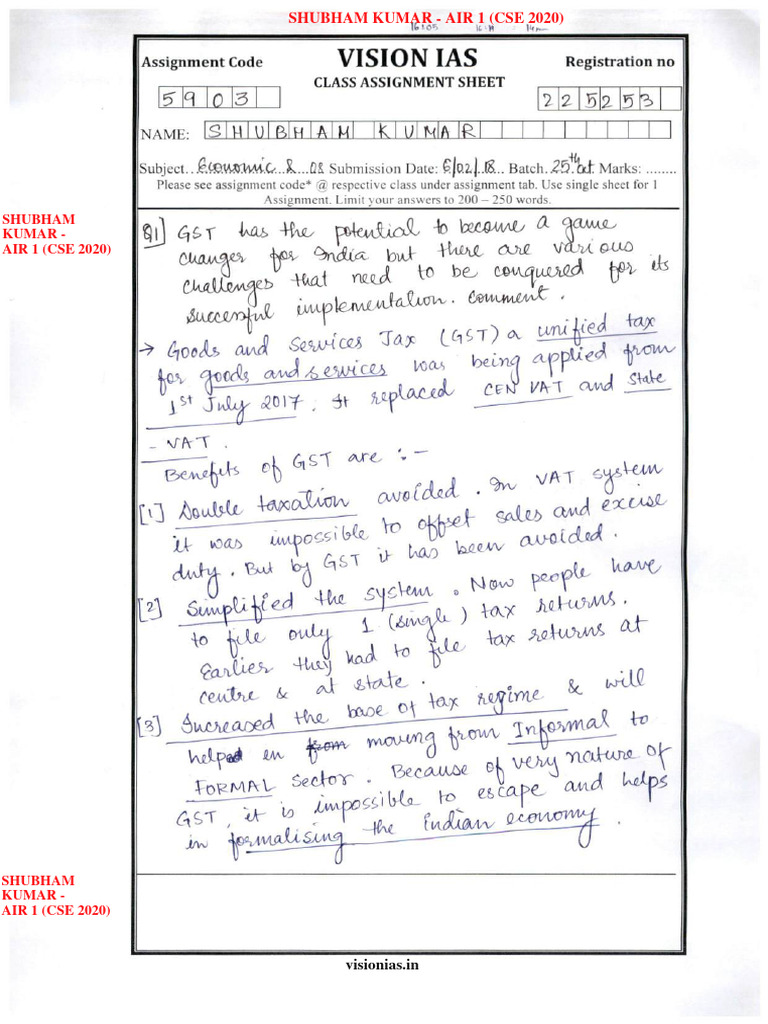 44315 Classroom 9 CSE Toppers Classroom Assignments | PDF