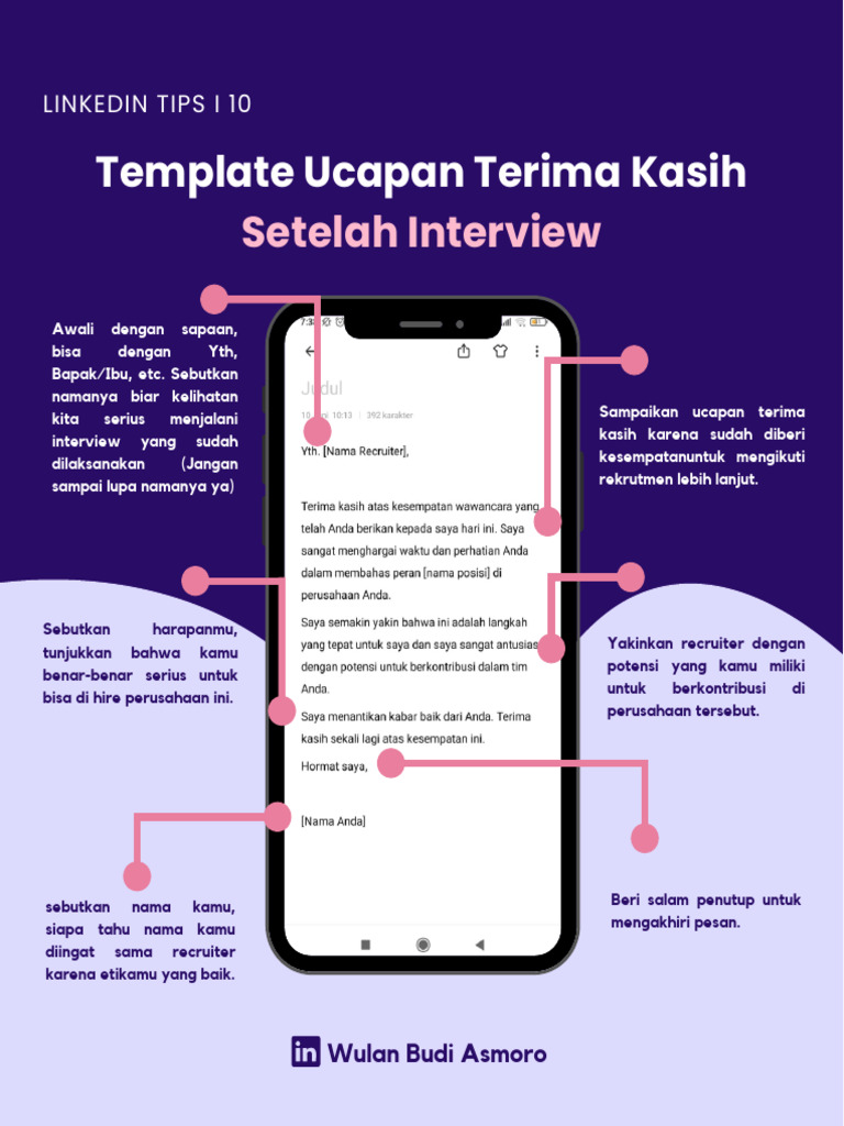Tips Ucapan Terima Kasih Setelah Interview Pdf
