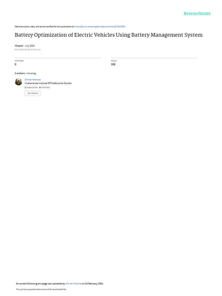 Batteryoptimization | Download Free PDF | Lithium Ion Battery | Rechargeable Battery