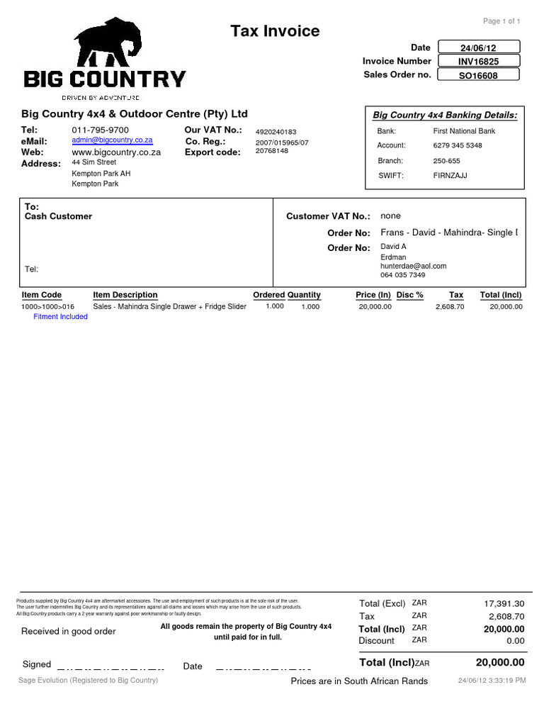 INV16825 (AAA000) (Big Country 4x4 & Outdoor Centre (Pty) LTD) (2024-06 ...