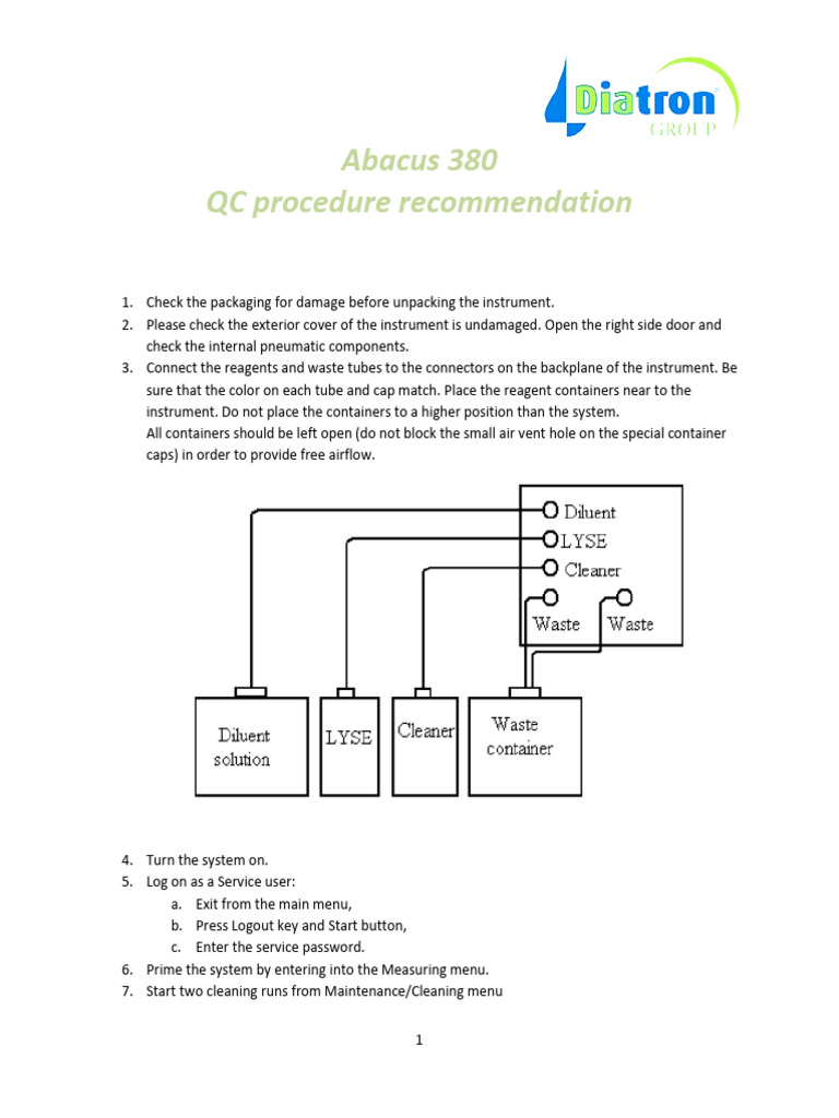QC Procedure Recommendation | PDF