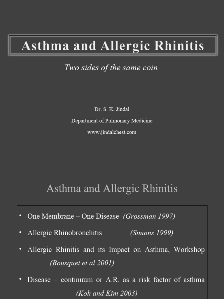 Asthma and Allergic Rhinitis | PDF | Asthma | Allergy