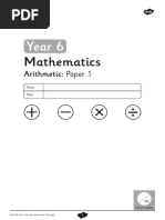 2024 KS2 Arithmetic Paper 1 | PDF | Copyright | License