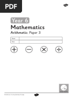 Year 4 - Mathematics Paper 1 - Arithmetic | PDF | Science | Mathematics