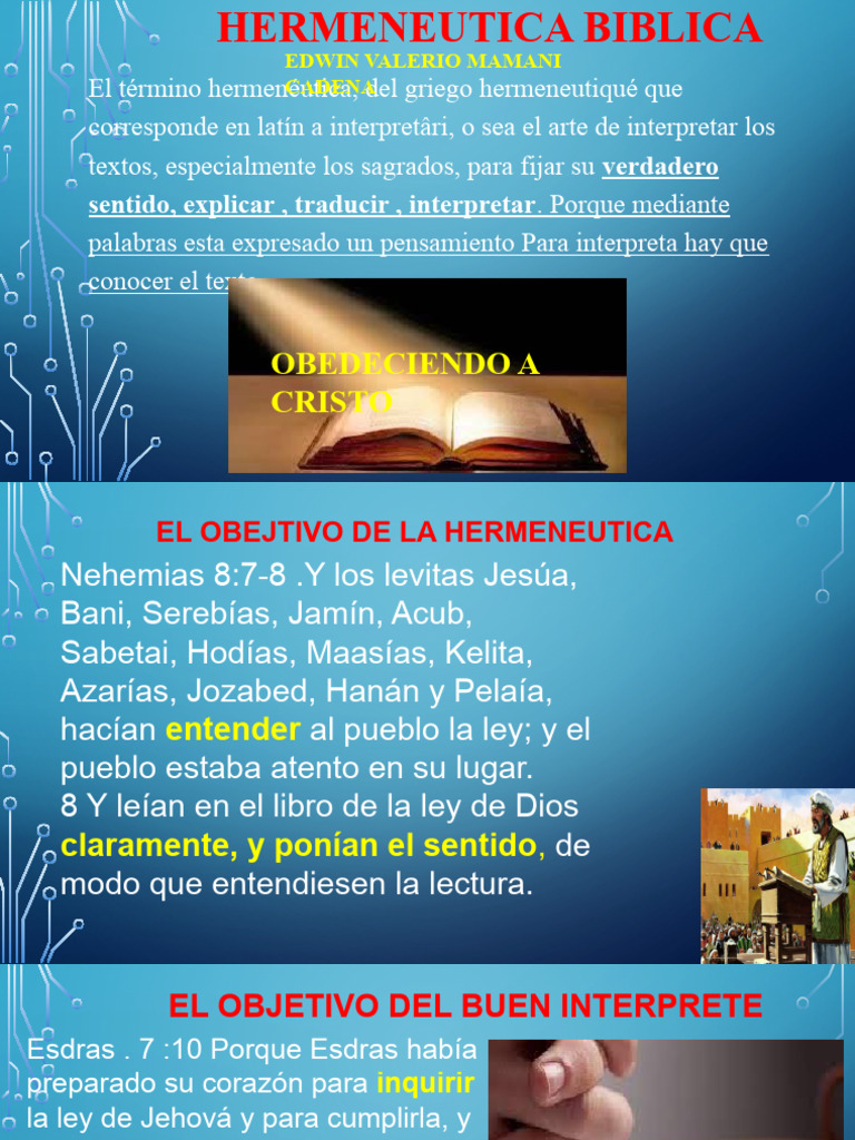 Hermeneutica Biblica | PDF | Dios | Amor