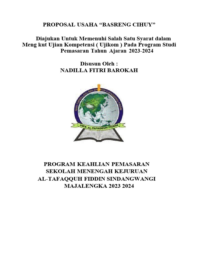 Proposal Ujikom - Xii BDP | PDF