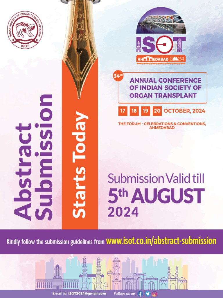 ISOT 2024 Abstract submission started | PDF