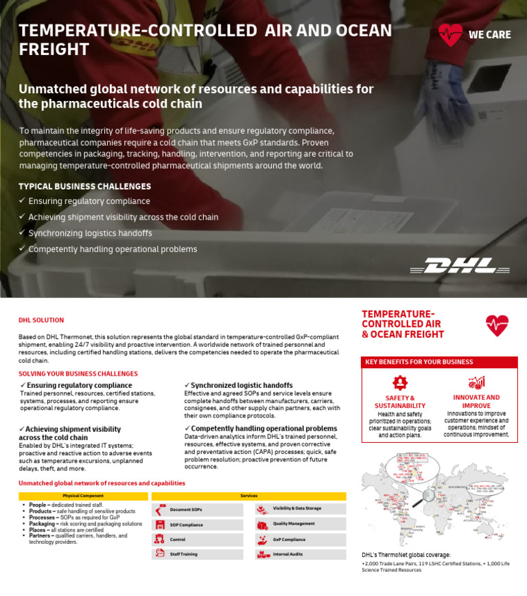 DHL Case Study3 Cold Chain | PDF | Logistics | Packaging And Labeling