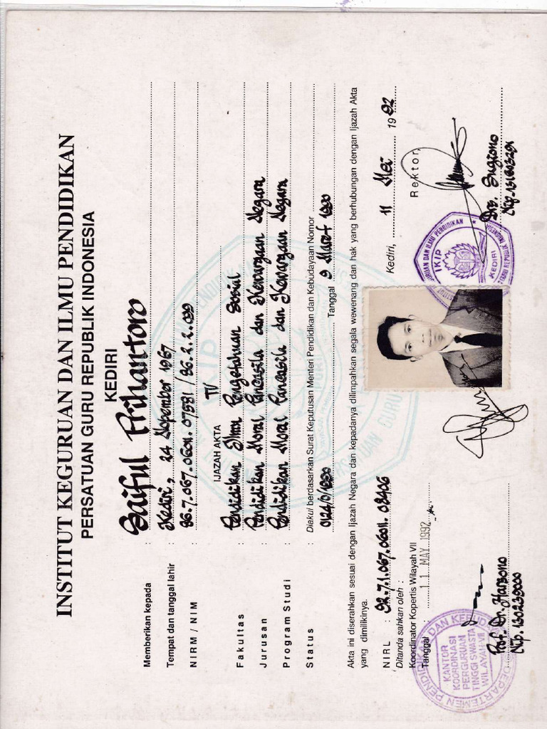 Ijazah Pak Saiful | PDF