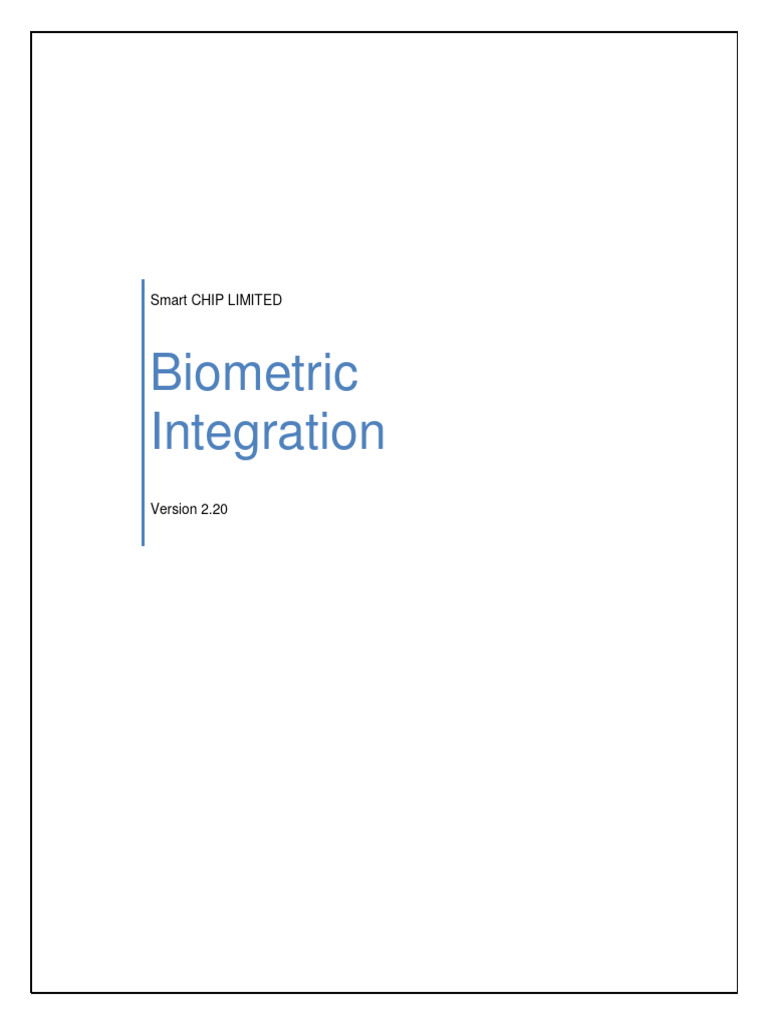 Biometric API Guide for Developers | PDF | Json | Biometrics