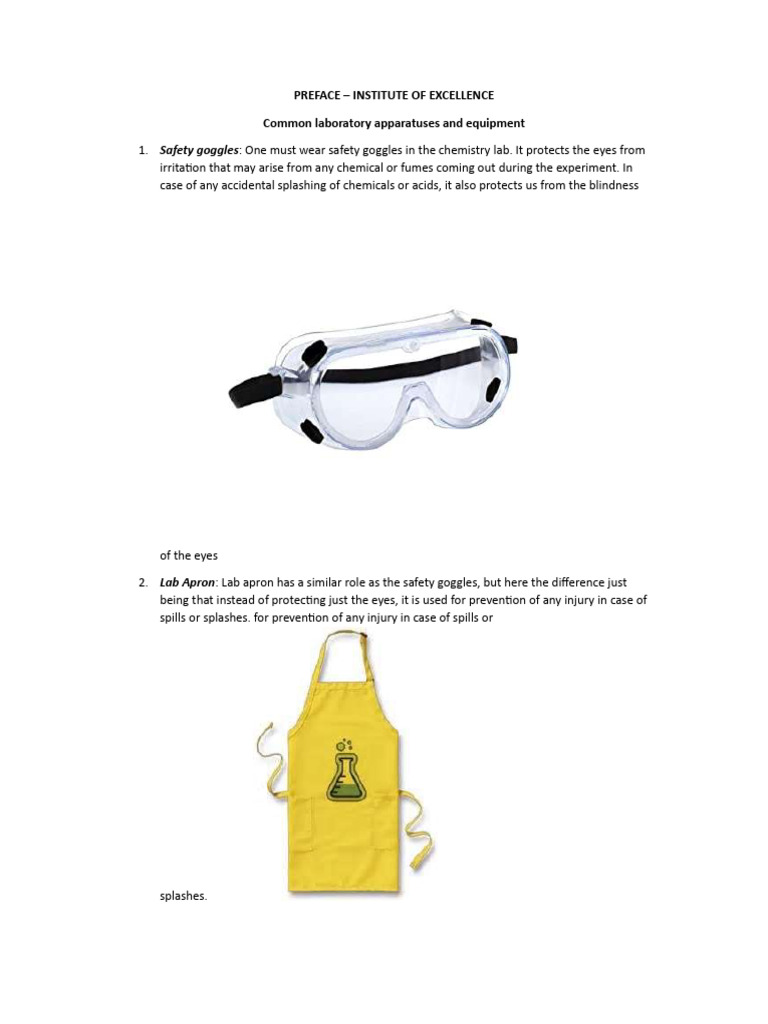 Common Laboratory Apparatuses and Equipment | PDF | Volume