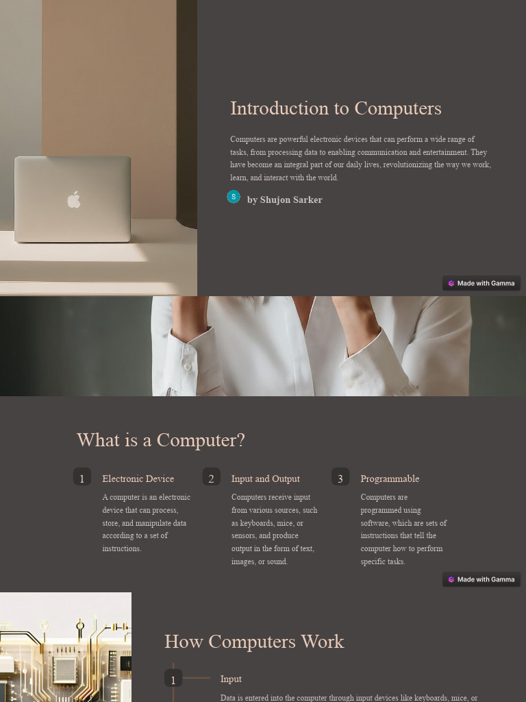 Introduction To Computers | PDF | Laptop | Input/Output Introduction To Computers | PDF | Laptop | Input/Output