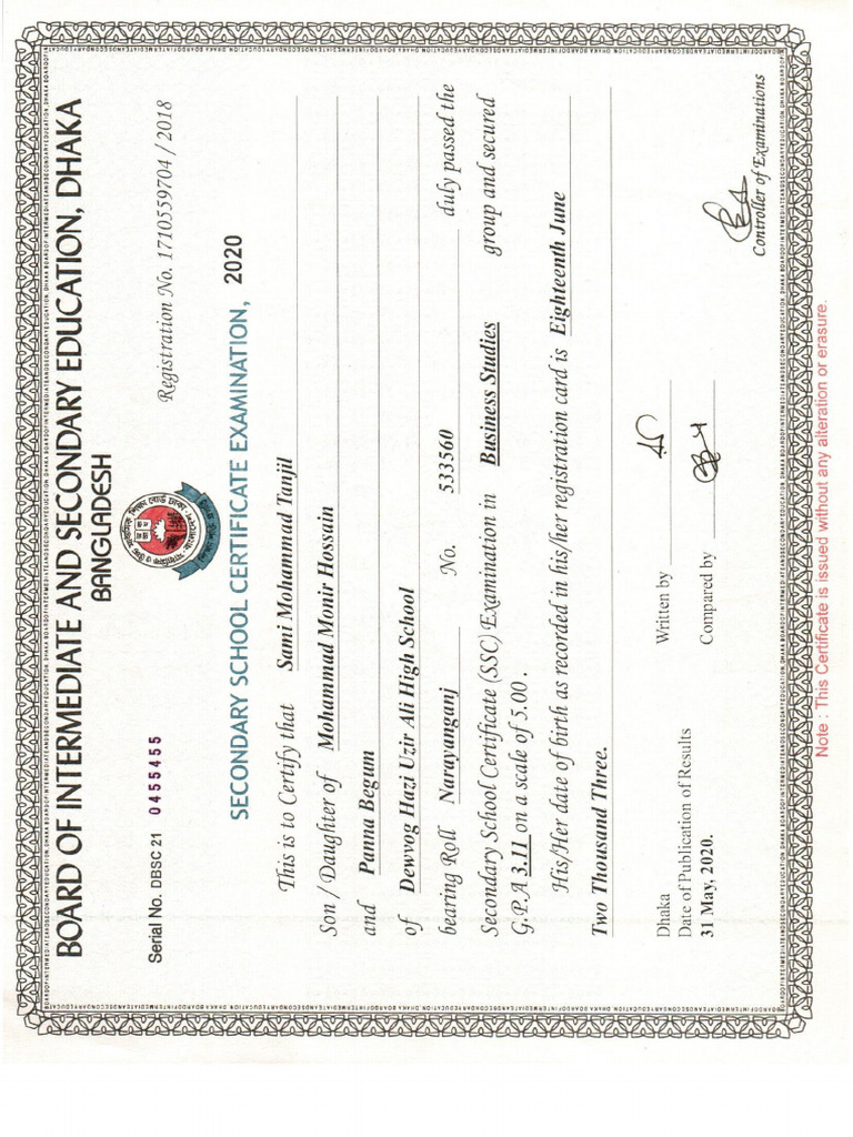 1 Sami Mohammad Tanjil File. | PDF