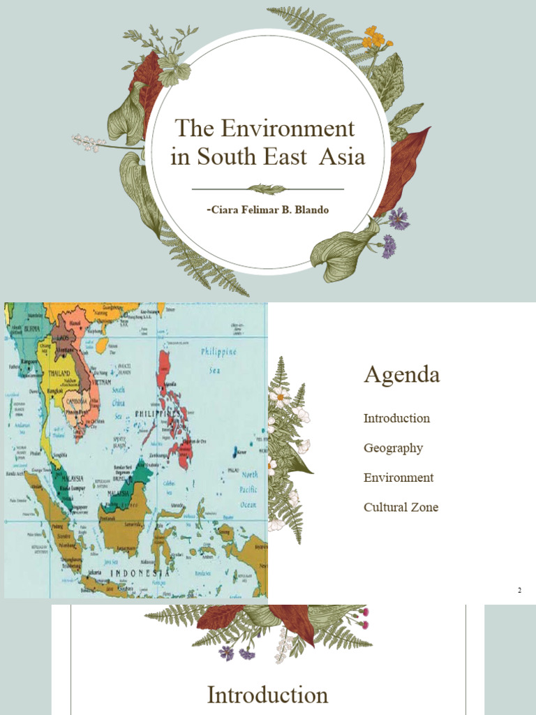 The Environment Oin South East Asia | PDF | Southeast Asia | Habitat ...