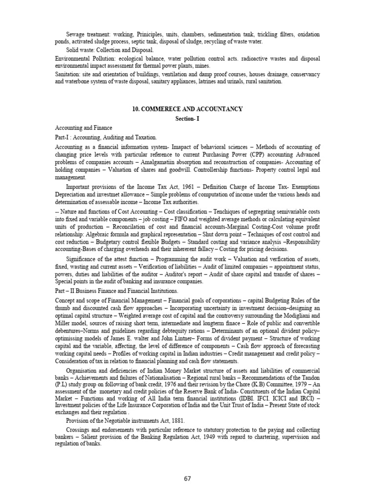 Microsoft Word - Combined Syllabus | PDF | Financial Capital | Economics